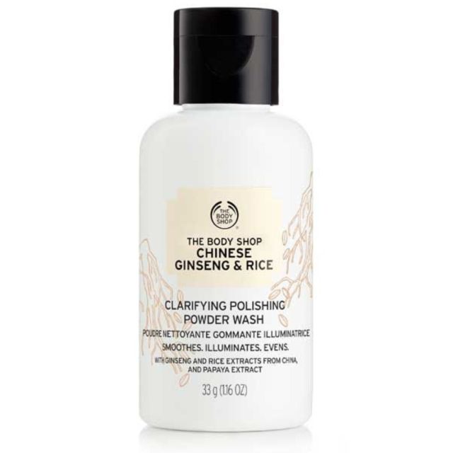 The Body Shop Chinese Ginseng & Rice Clarifying Polishing Powder Wash ...