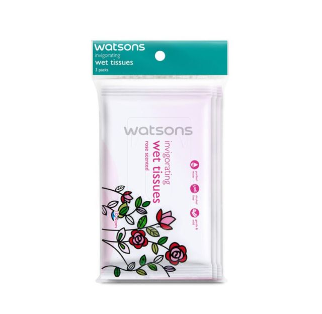 Watsons Invigorating Wet Tissues - Beauty Review