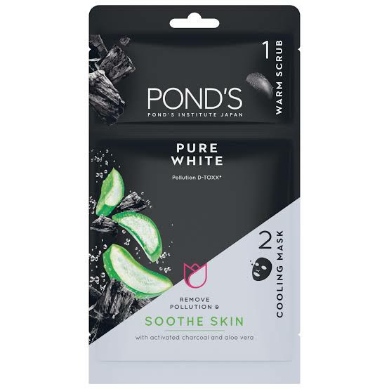 Pond's Pure White 2 in 1 Sheet Mask D-TOXX - Beauty Review