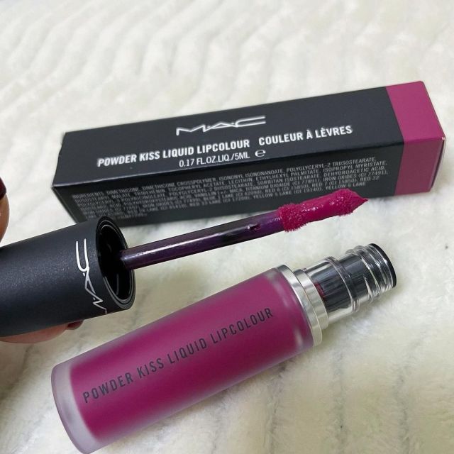 MAC Powder Kiss Liquid Lipstick Make It Fashun - Review Female Daily