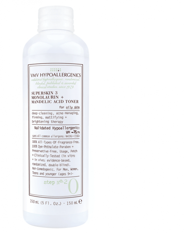 VMV Hypoallergenics Monolaurin plus Mandelic Acid Toner Superskin3 ...