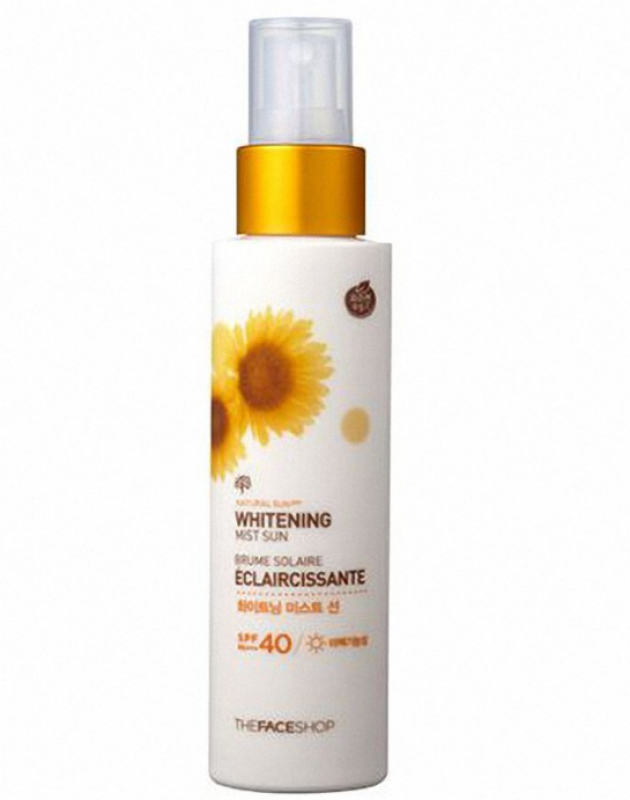 The Face Shop Natural Sun Eco Whitening Mist Sun SPF40++ PA - Review ...