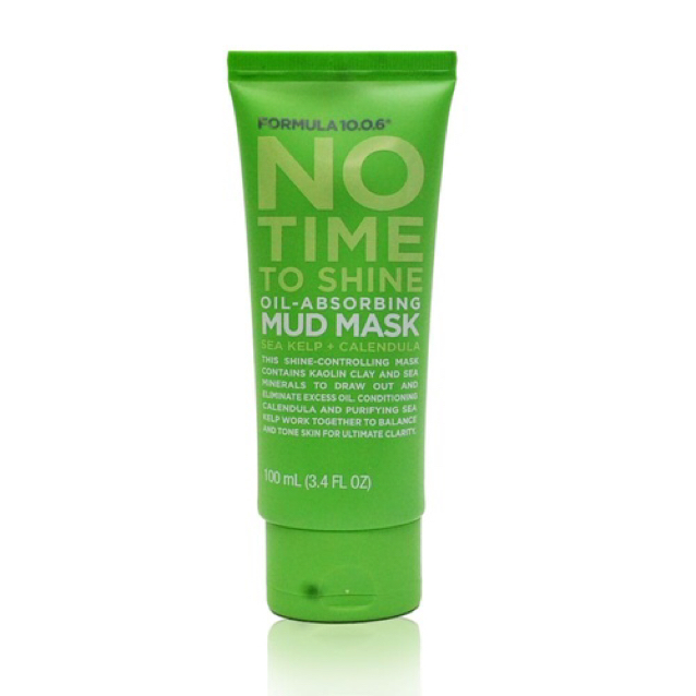 Formula 10.0.6 No Time to Shine Oil Absorbing Mud Mask - Beauty Review