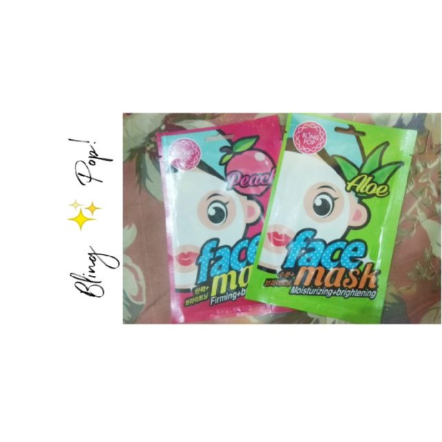 Bling Pop Aloe Moisturizing + Brightening Mask - Beauty Review