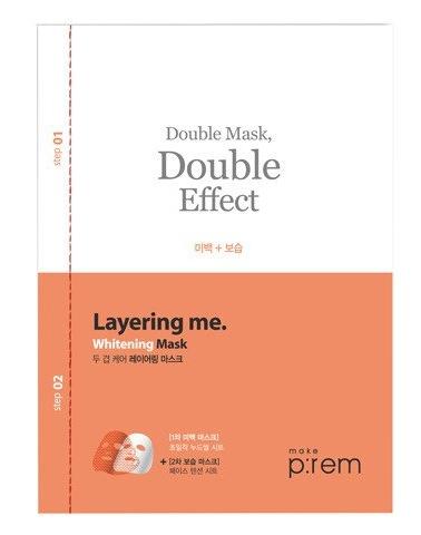 Make Prem Brightening Layering Double Mask - Beauty Review