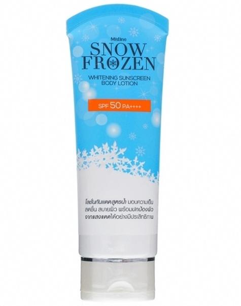 Mistine Snow Frozen Whitening Sunscreen Body Lotion SPF 50 - Beauty Review