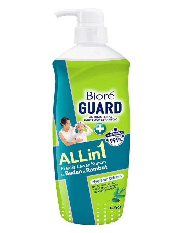 Biore GUARD Antibacterial Body Foam and Shampoo All in 1 - Beauty Review